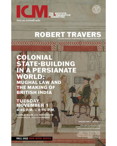 Robert Travers, "Colonial State-Building in a Persianate World: Mughal ...